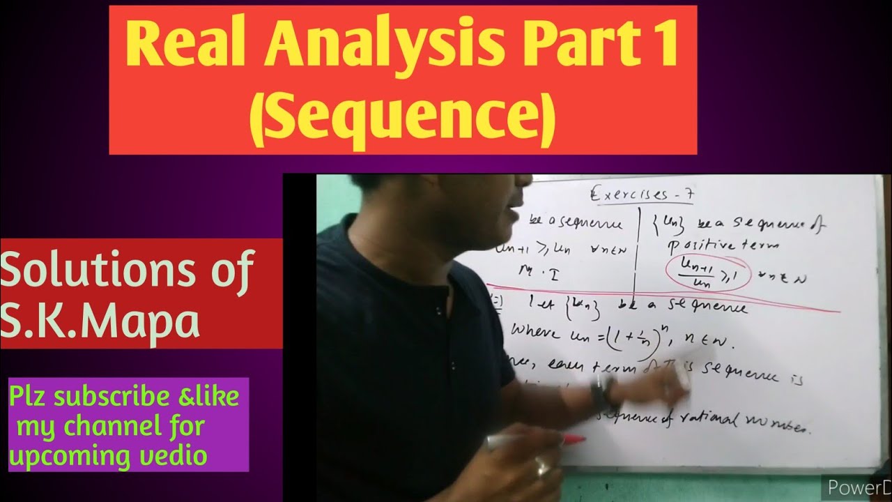 #problem solution of sequence in S.K.mapa book - YouTube