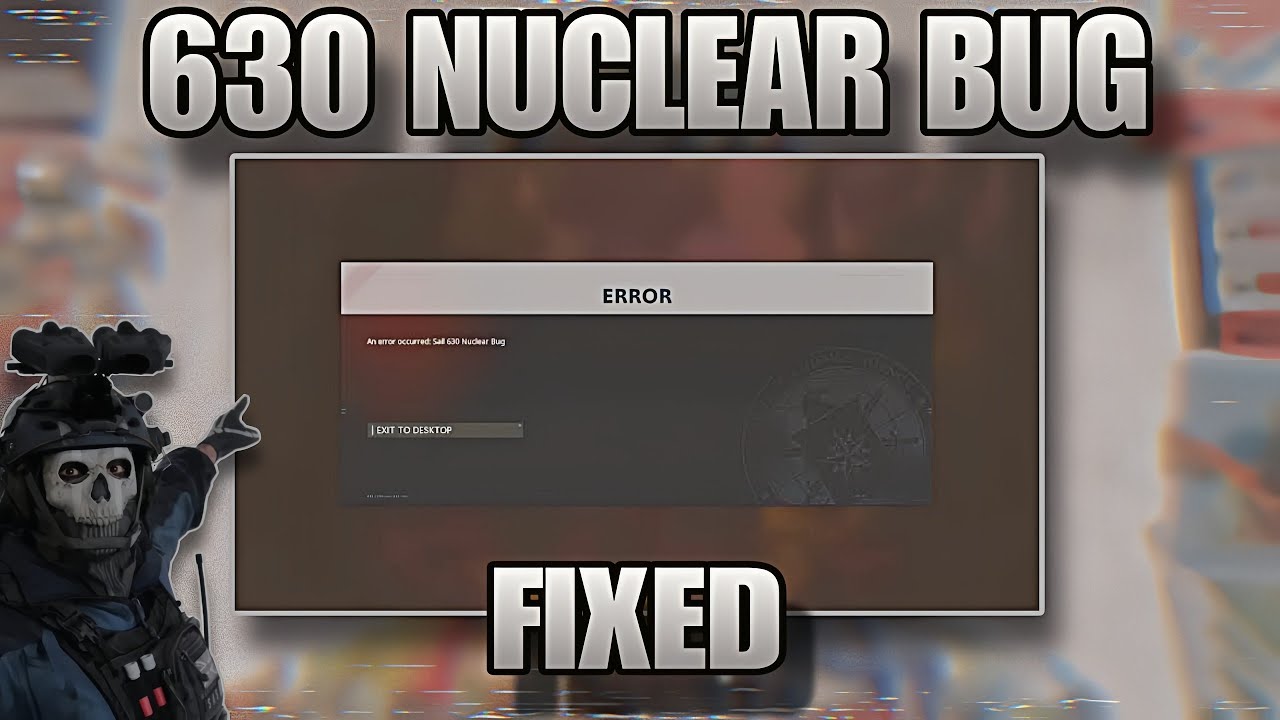 The FASTEST Way To Fix The Sail 630 Nuclear Bug In Call Of Duty Cold ...