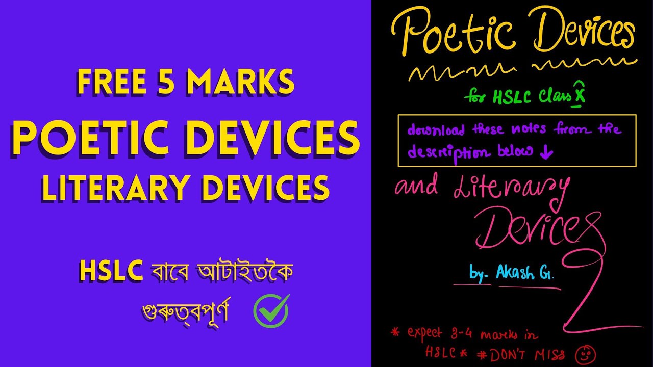 Class 10 English for HSLC 2026 : Poetic Devices - Literary Devices ...