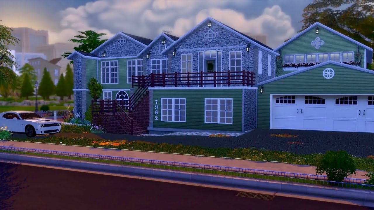 Realistic Bi-Level Home Move In Ready The Sims 4 | + Download - YouTube