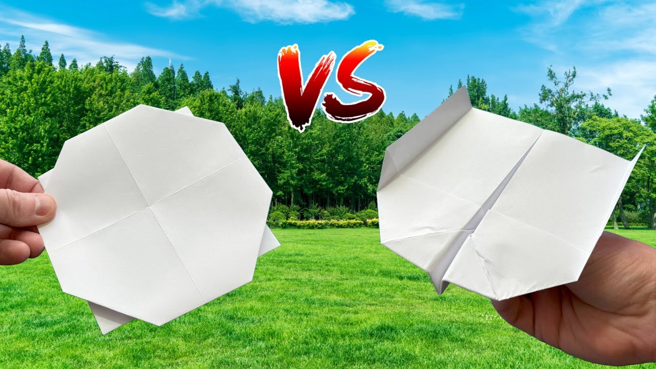 Amazing Battle of Paper Disc Boomerang vs Paper Airplane | How to Make ...