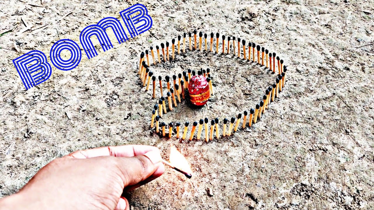 Chocolate Bomb Vs Matchstick Chain Reactions.Matchstick Craft ...