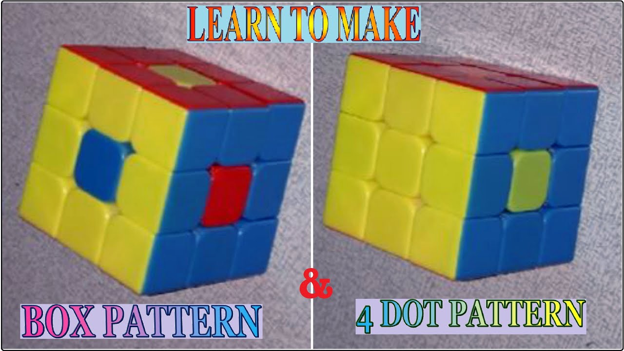 How to make Box and 4 dot pattern? | Very easy to do. - YouTube