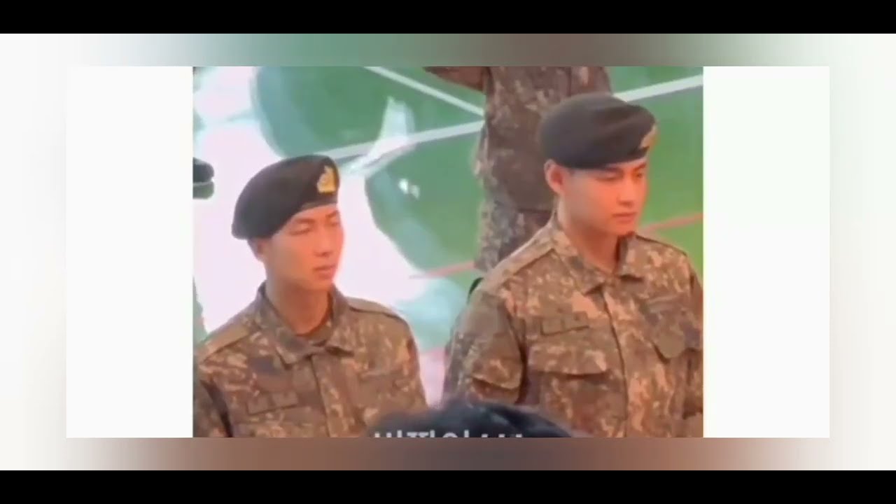 BTS V and RM Graduation Ceremony🥳| BTS V RM Military Graduation ...