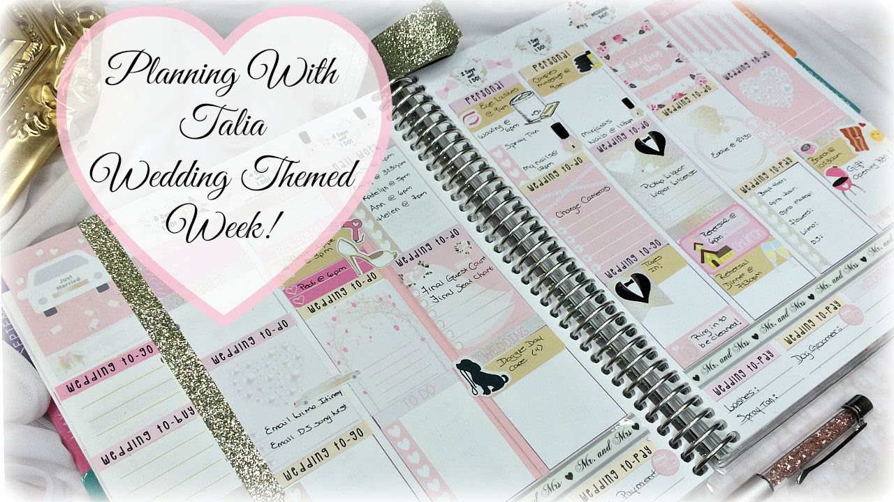 Plan With Me | My Wedding Week! - YouTube