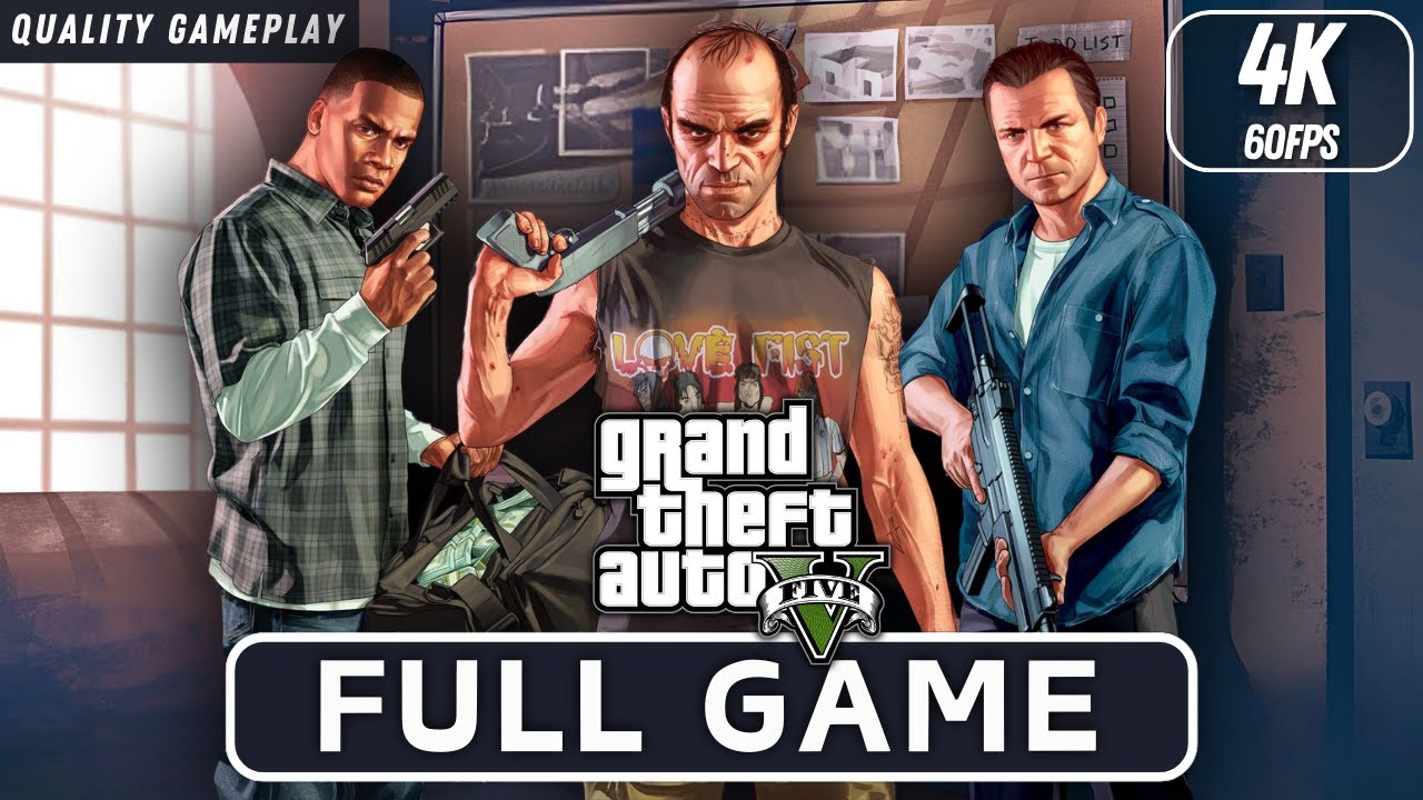 GTA 5 Full Game Walkthrough | 4K 60FPS PS5 | No Commentary - YouTube