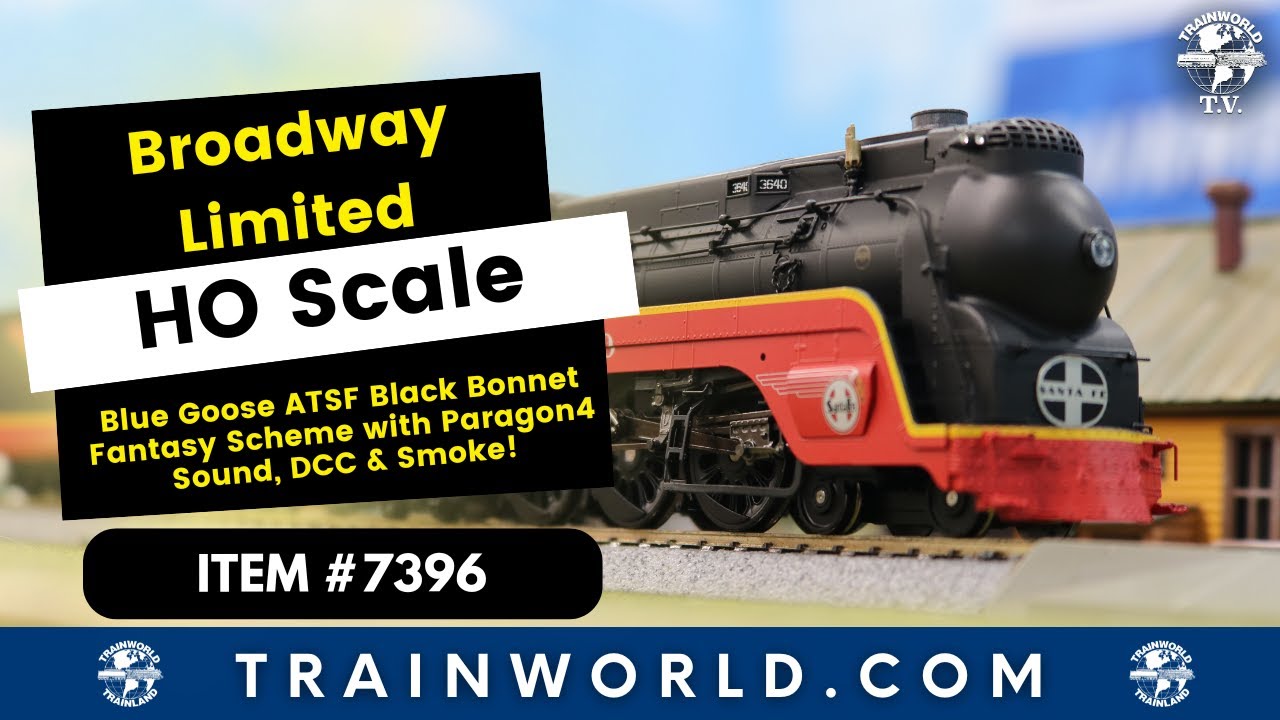 Broadway Limited HO Scale Blue Goose ATSF - TrainWorld Exclusive - YouTube