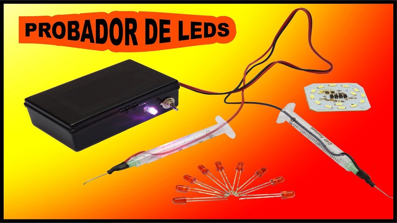Como hacer un probador de leds - YouTube