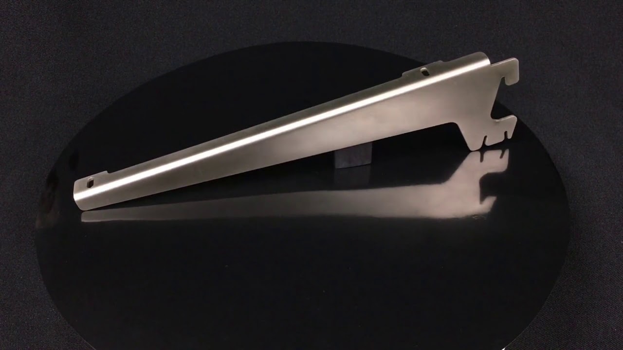 02-HC1015 Pitch 50 mm metal slot shelf wall hanging bracket - YouTube