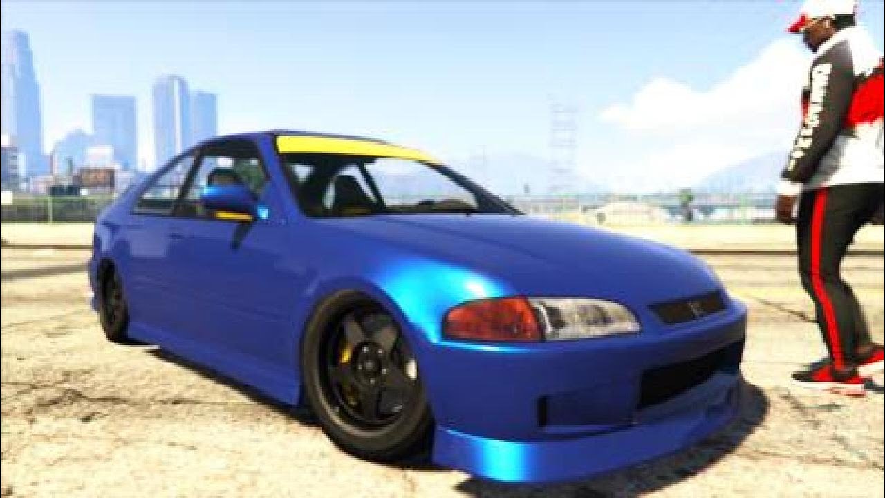 Honda Electron Blue & Longleet Gold Crew Colors in GTAOnline - YouTube