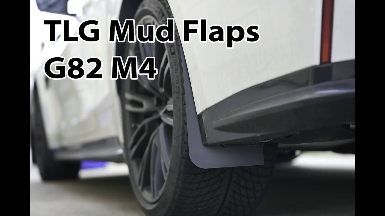 BMW G82 M4 - TLG Mud Flaps - YouTube