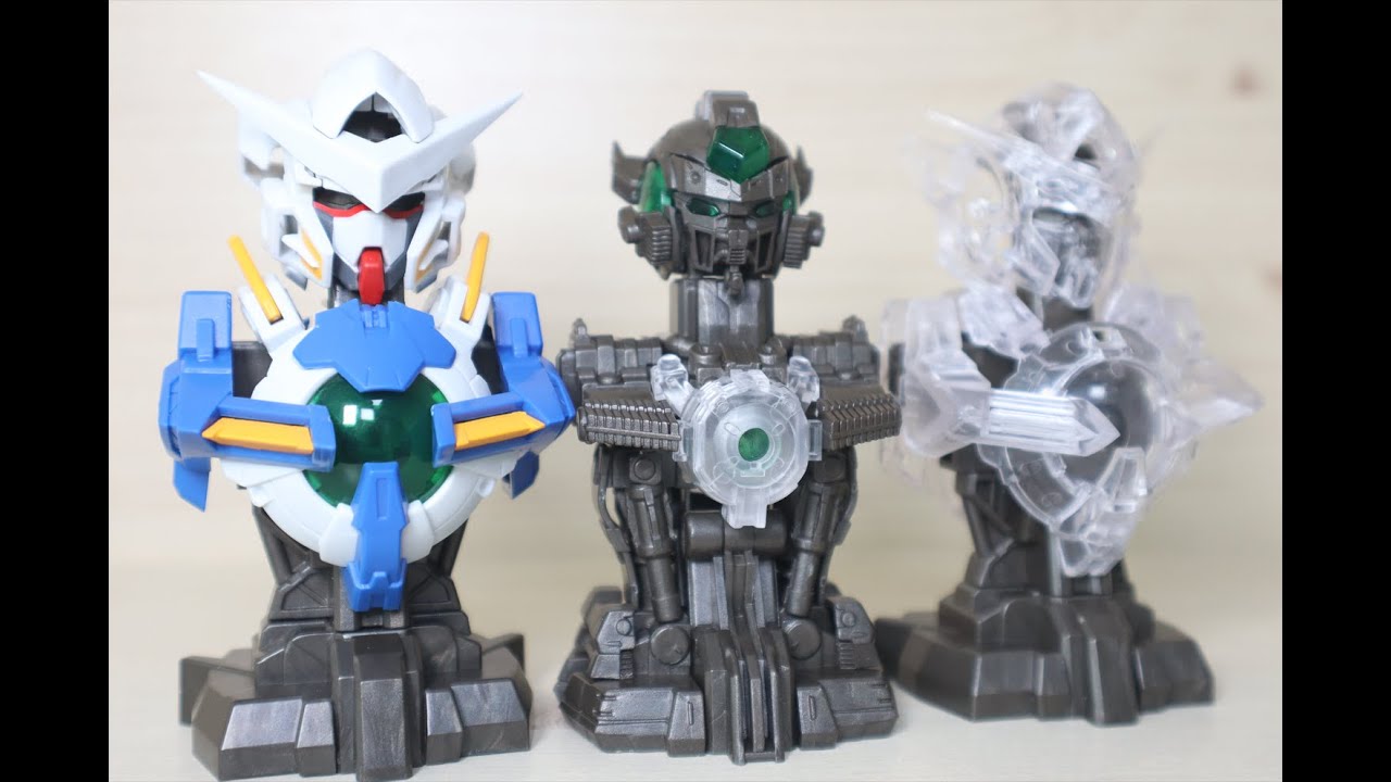 MS Mechanical Bust Gundam Exia Review - YouTube