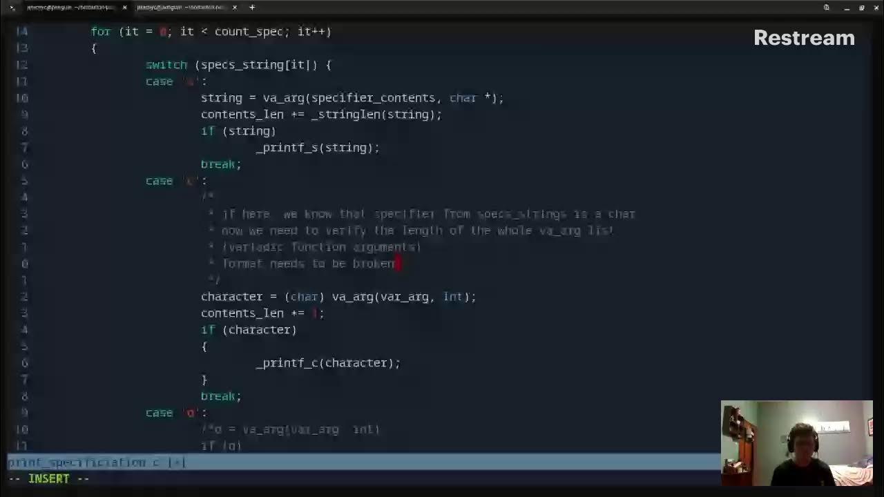 live coding in c. - YouTube