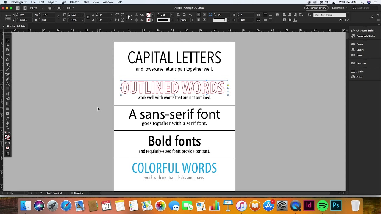 indesign tutorials: font matching - YouTube