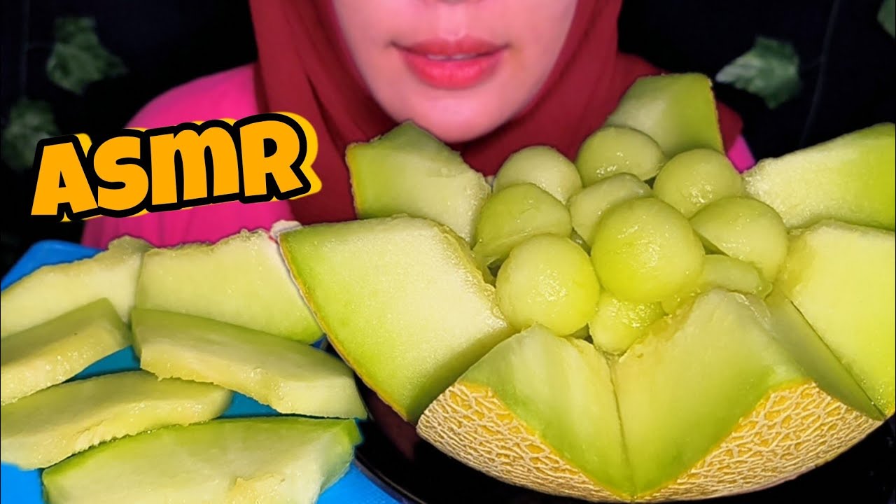 SEGAR😋 ASMR - BUAH MELON | SWEET MELONS | Eating Sounds | Mukbang - YouTube