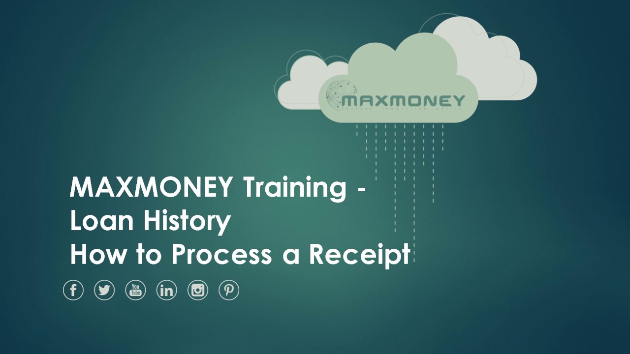 MAXMONEY How to record a Receipt - YouTube