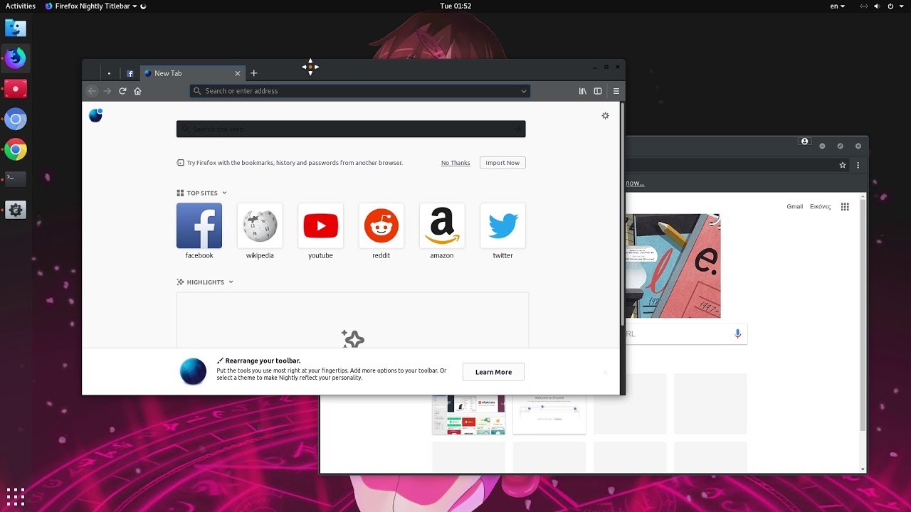 Firefox 58 GTK CSD Vs Chromium 63 GTK Native Controls [Ubuntu 17.10 ...
