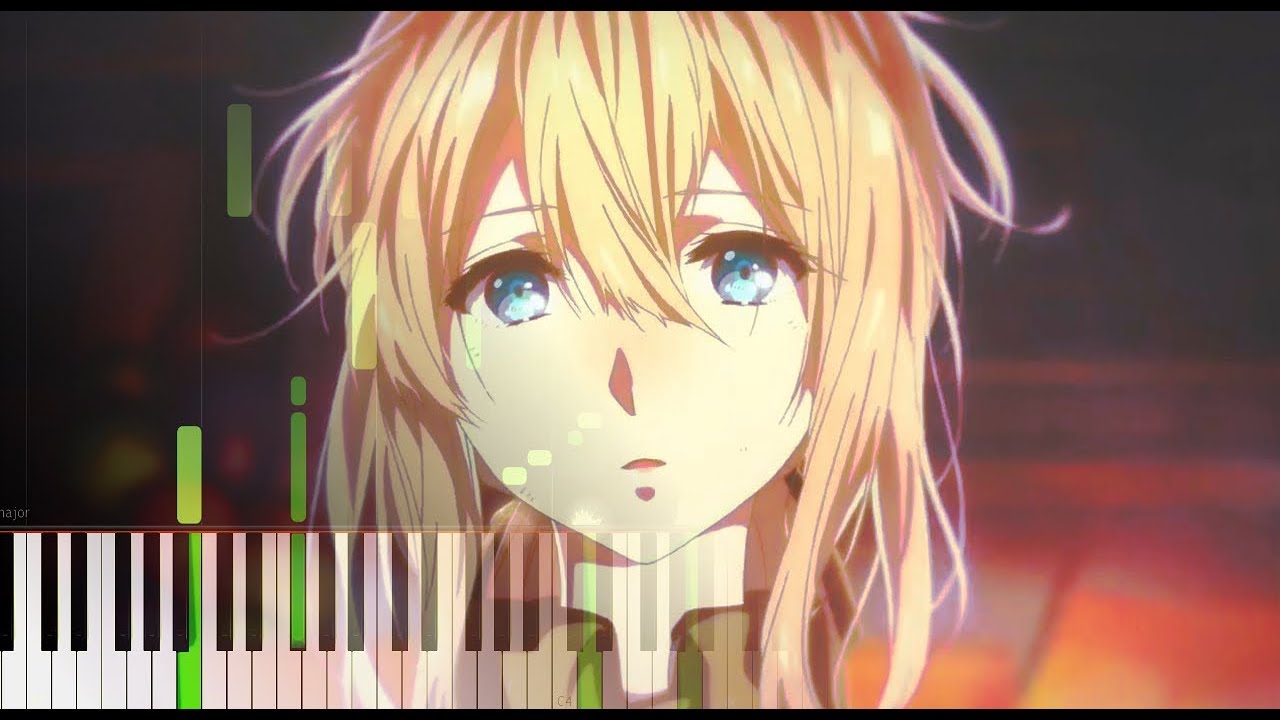 Violet Evergarden OP [ヴァイオレット・エヴァーガーデンOP] - Sincerely Piano Synthesia ...