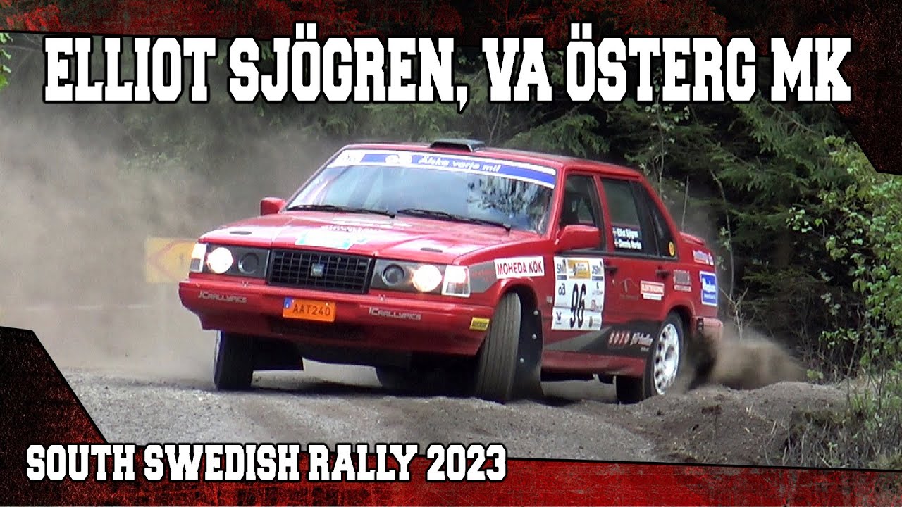 South Swedish Rally 2023 - Elliot Sjögren, Va Östergötlands MK - YouTube