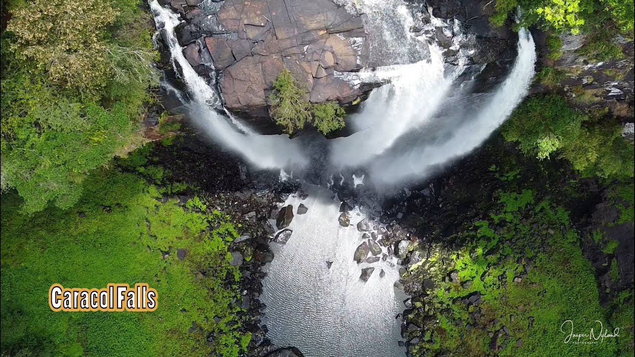 Caracol Falls near Gramado, Brazil - Drone video - YouTube