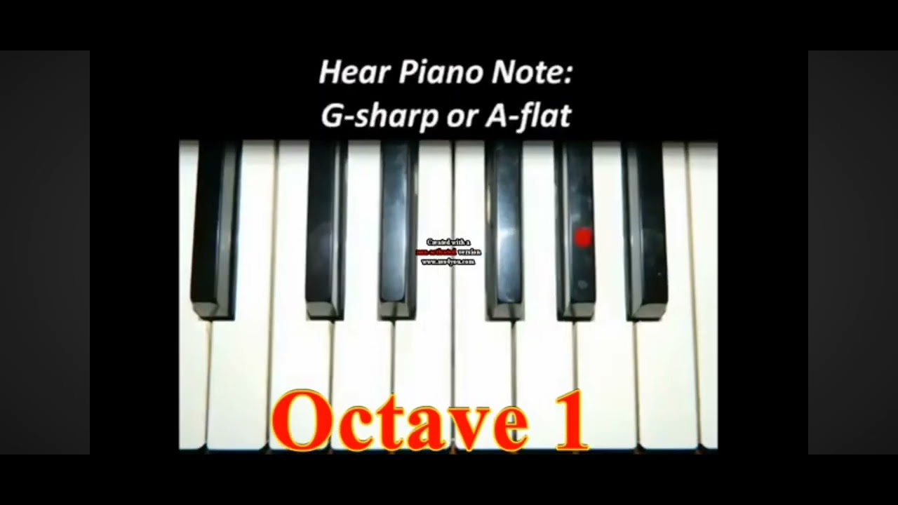 Hear Piano Note G#1 - YouTube