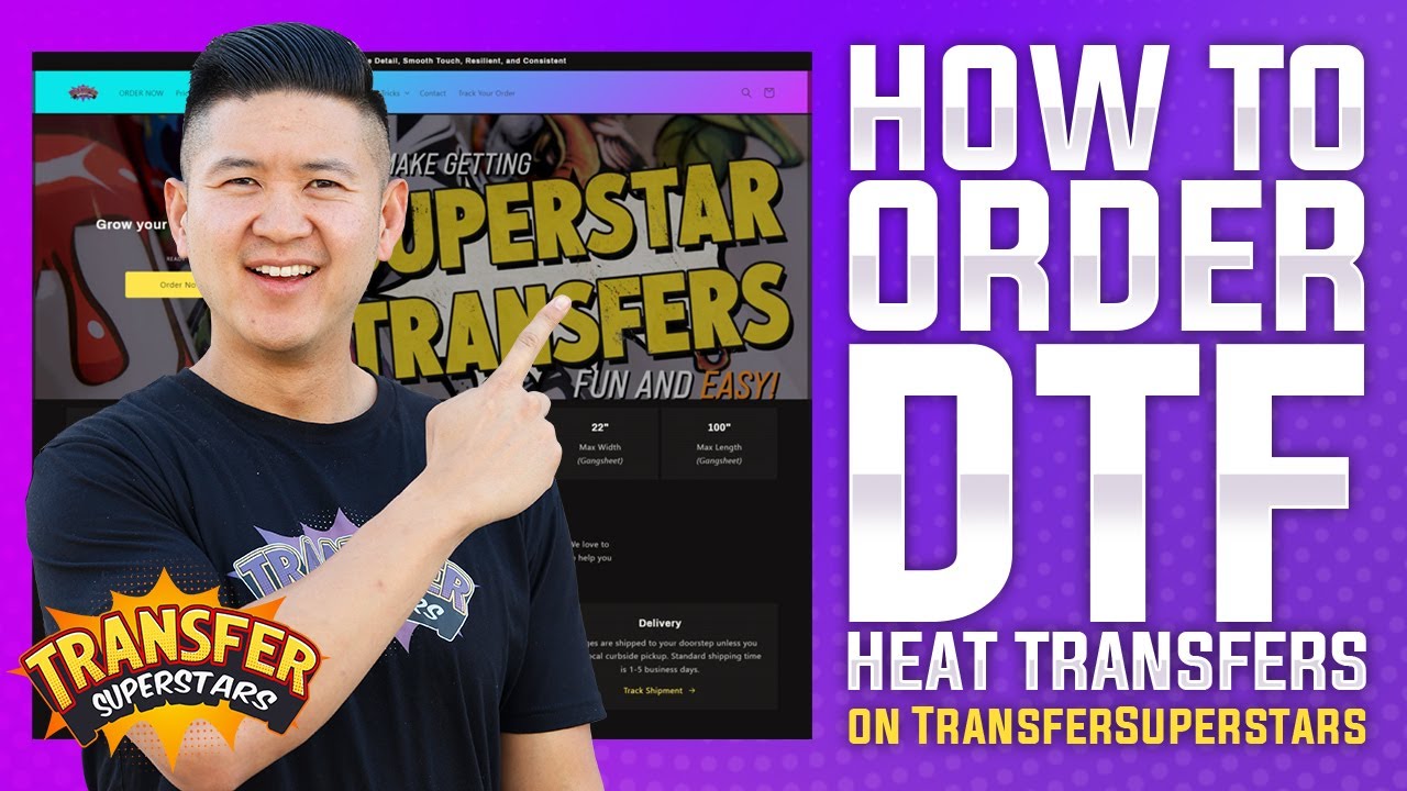 How To Order DTF Heat Transfers Order By Size & Quantity - YouTube