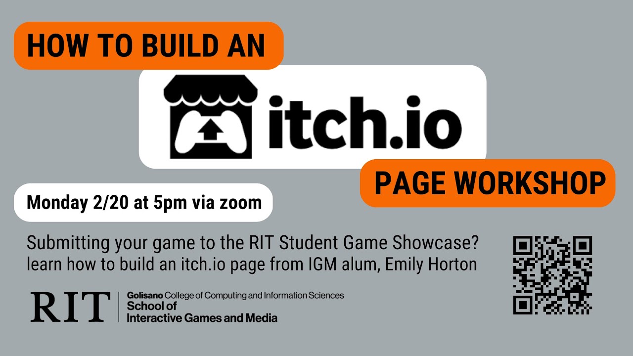 How to Build an itch.io page Workshop w Emily Horton - YouTube