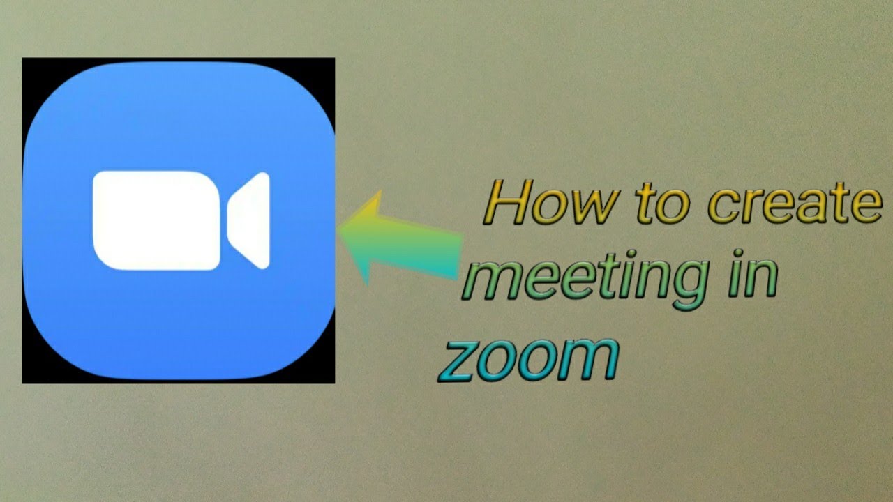 How to create meeting in zoom - YouTube