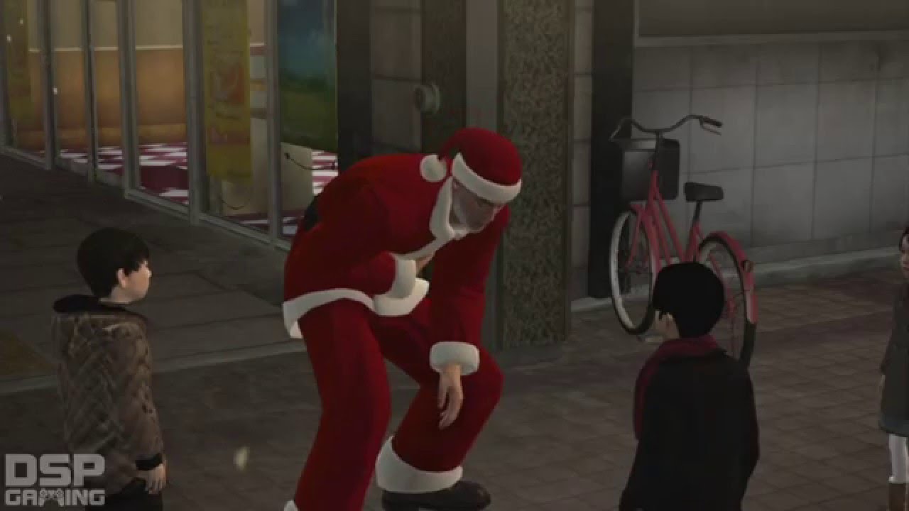 Yakuza 5 playthrough pt56 - FINALLY In Town! Santa Seijima? And MORE ...