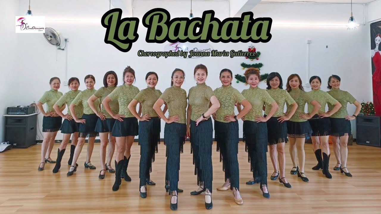 La Bachata line dance || Joana Maria Gutierrez - YouTube