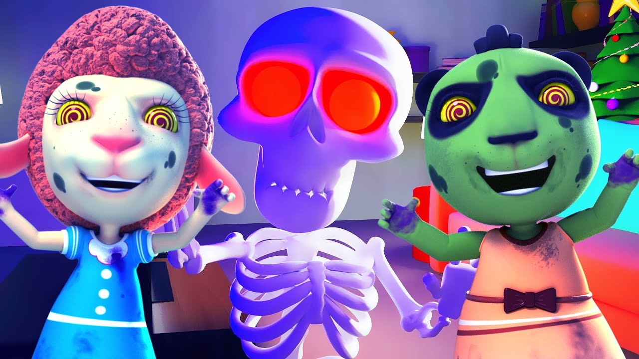 Funny Zombie and Skeleton Dancing | Cartoon for Kids | Dolly and ...