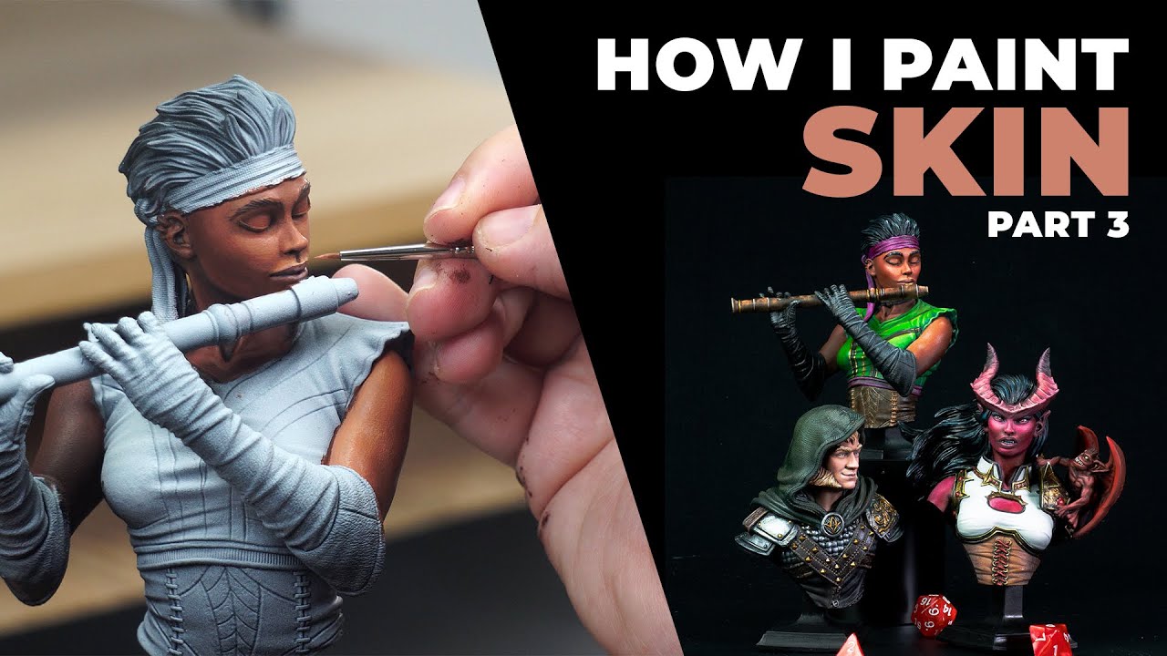 How I Paint Skin (PART 3) - Miniature Painting Techniques - YouTube