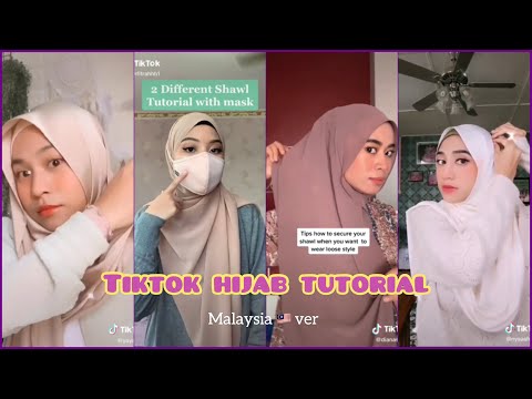 🇲🇾 Tiktok Hijab/Shawl Tutorial for Muslim’s Girl 🧕🏻 ((Malaysia.ver))