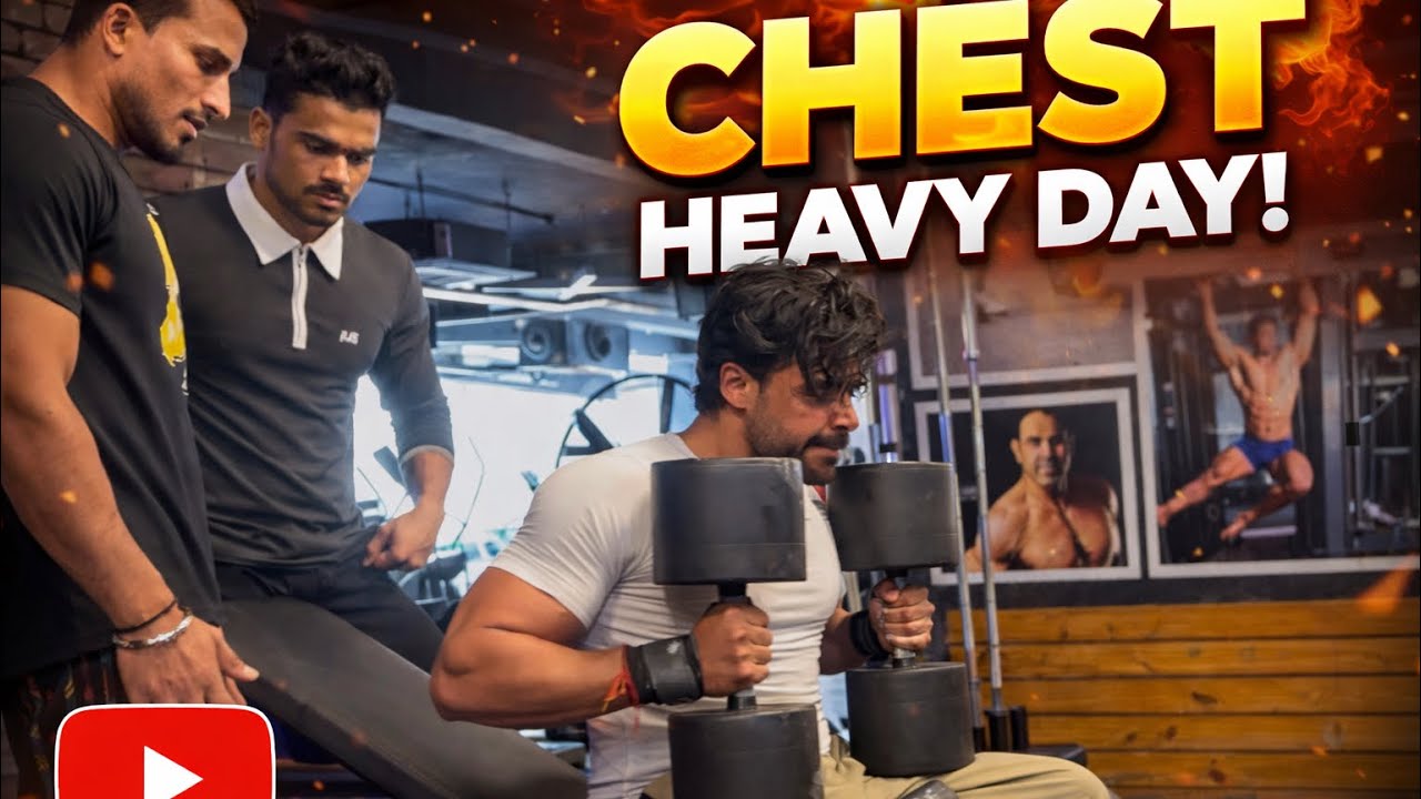 CHEST DAY 11 💥 HEAVY DUMBBELL PRESSING FOR MASS - YouTube