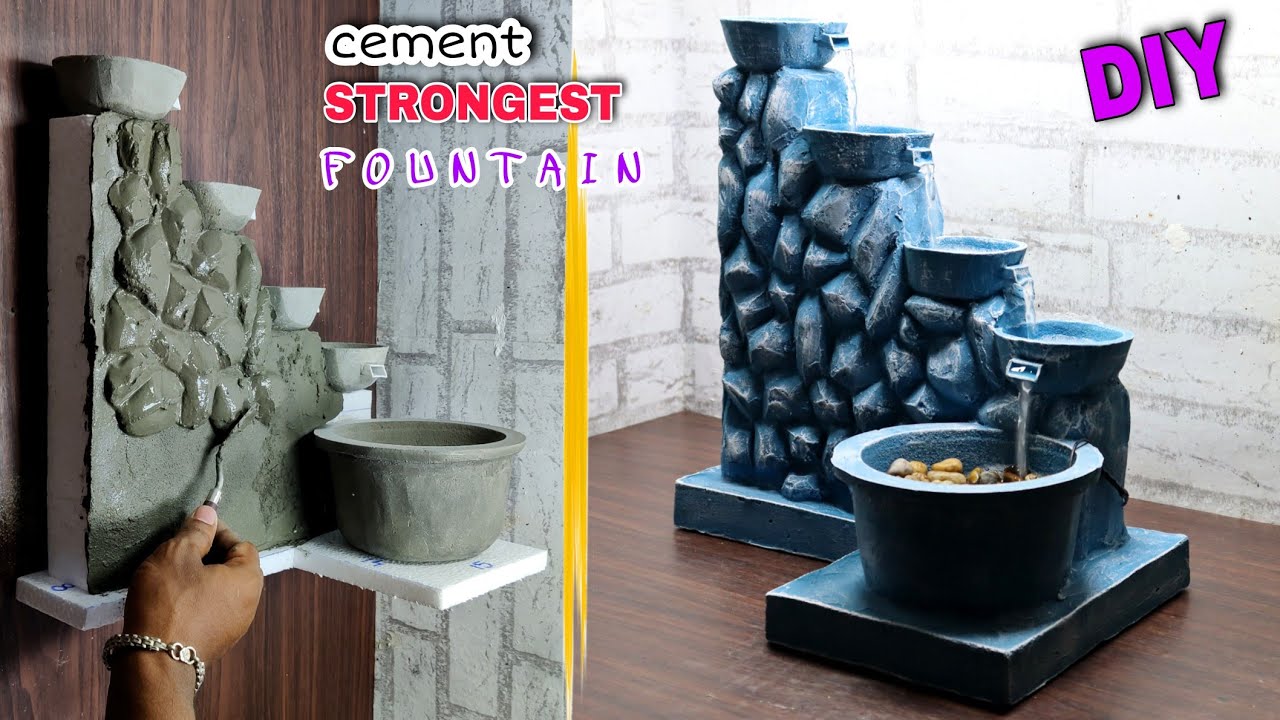 Wonderful Cement Concrete Strongest Indoor Waterfall Fountain ...
