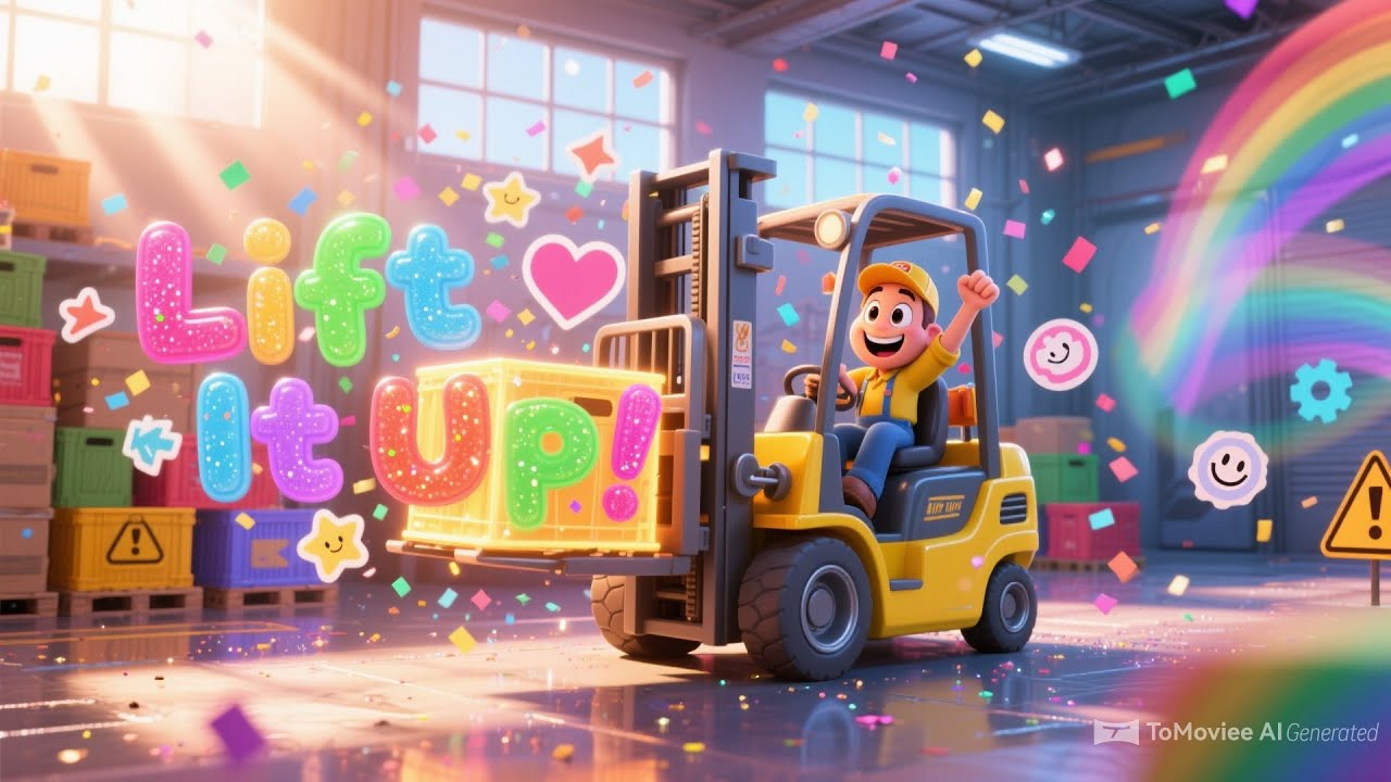 Forklift Song for Kids | Lift It Up! | Trucks & Cranes | Nursery Rhyme ...