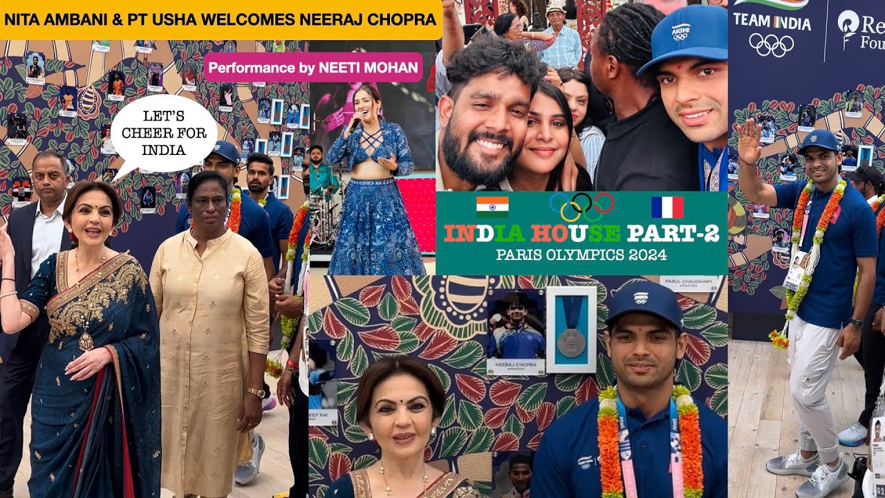 Nita Ambani welcomes Neeraj Chopra | Neeti Mohan Concert in Paris ...