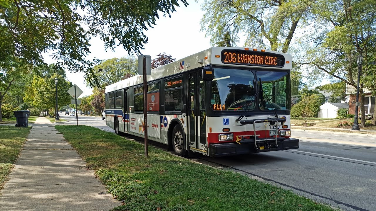 Ride On CTA 2006 New Flyer D40LF 1359 On Rt 206 Evanston Circulator to ...