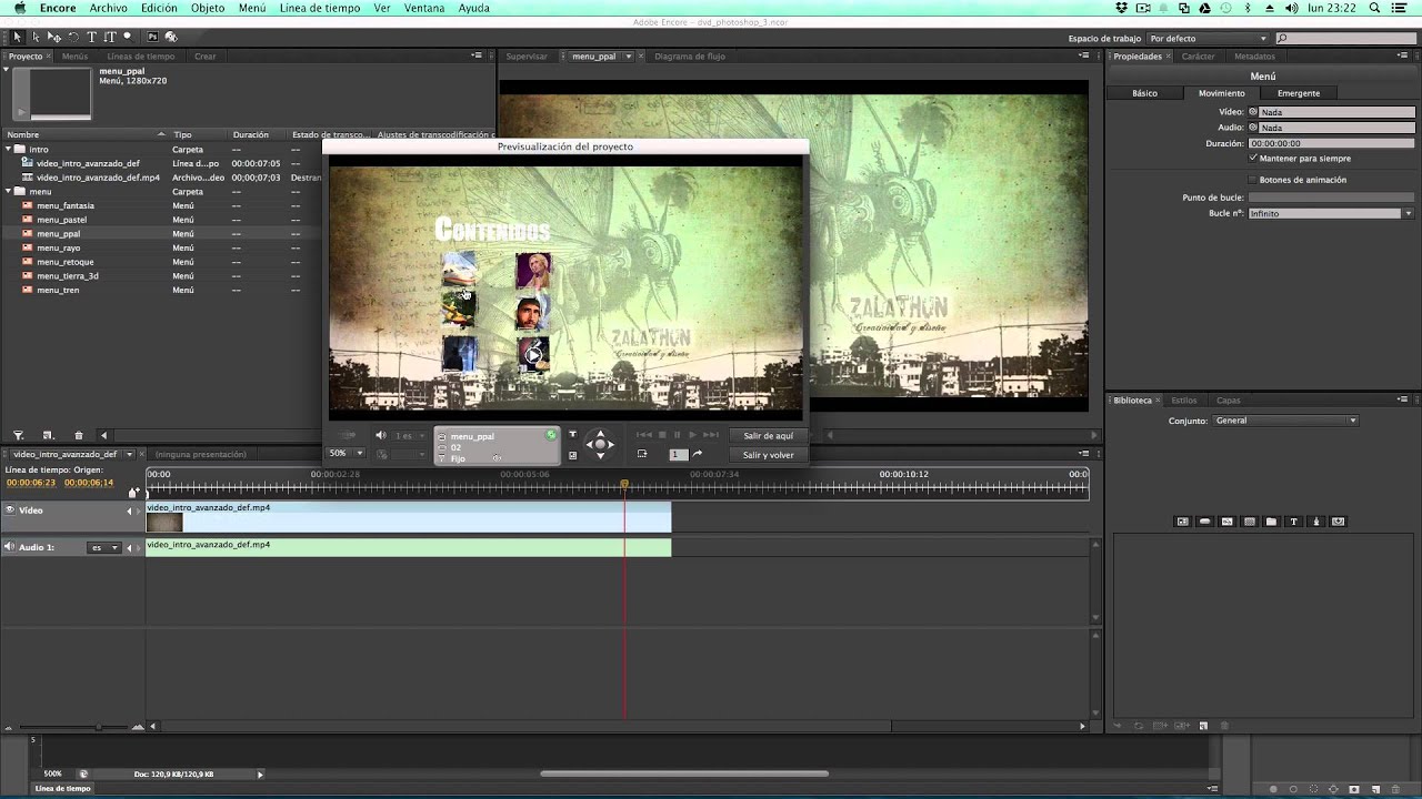 Crear DVD con adobe Encore Parte I - YouTube