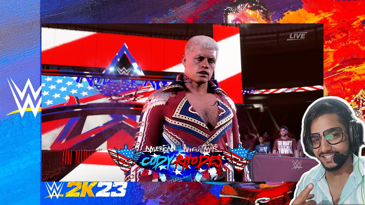 WWE 2k23 - Cody Rhodes- Full ENTRANCE - YouTube