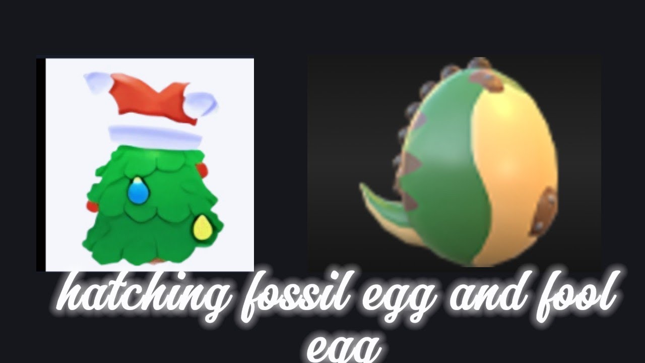 hatching fossil egg and fool egg in adopt me - YouTube