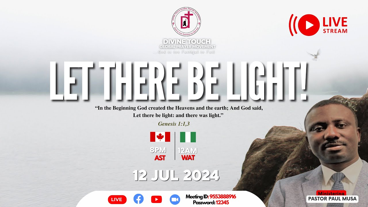LET THE LIGHT SHINE WITH PASTOR PAUL MUSA || DIVINE TOUCH - YouTube