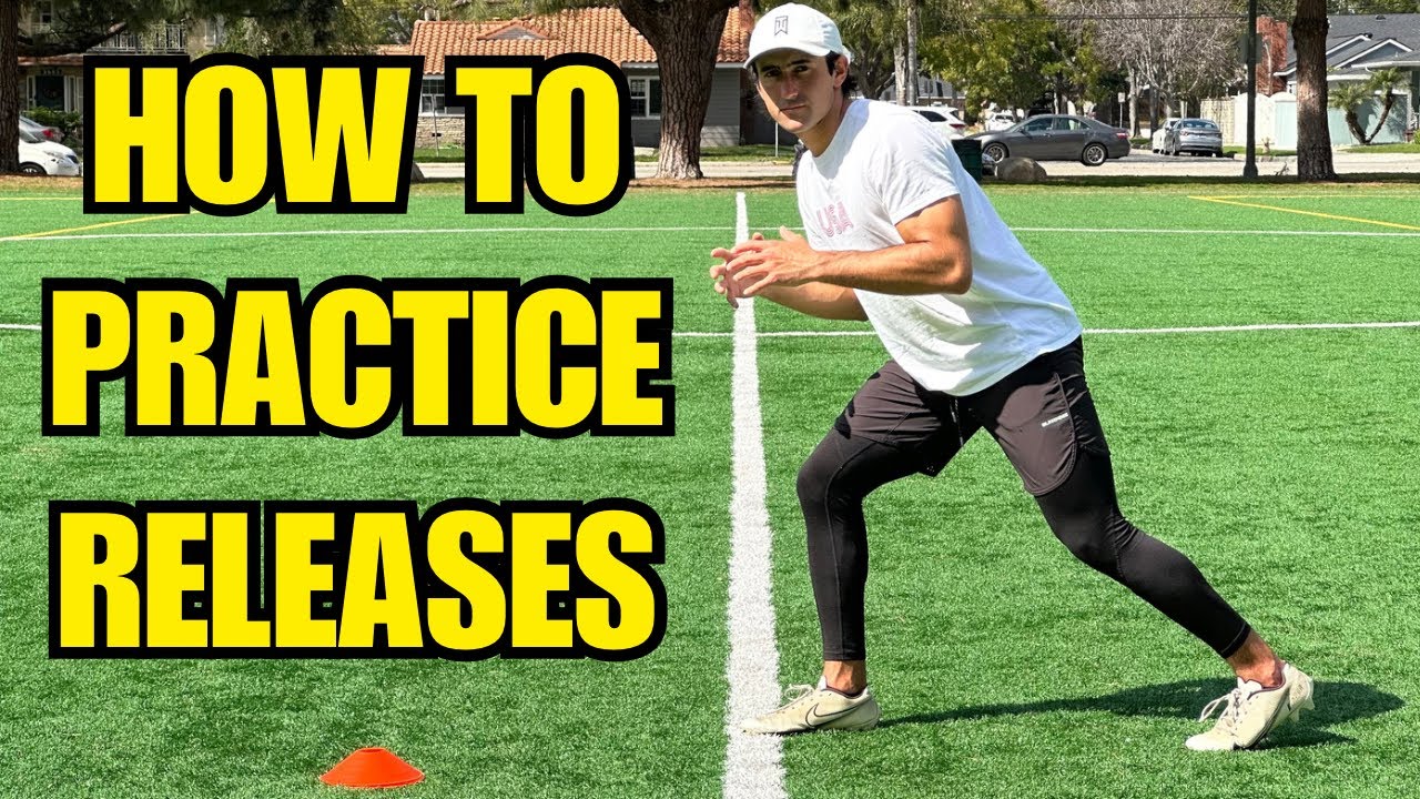 Wide Receiver Press Release Drills - YouTube