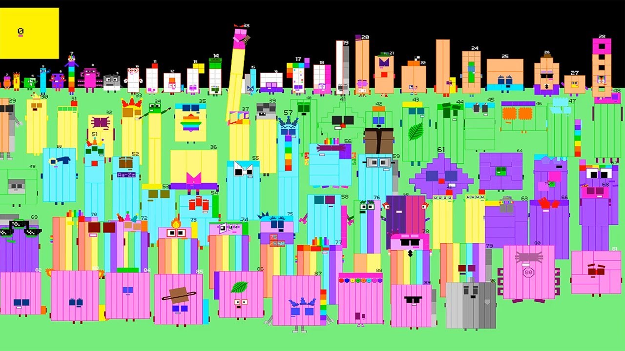Undecimalblocks Shorts!Numberblocks Band Retro 0-90 - YouTube
