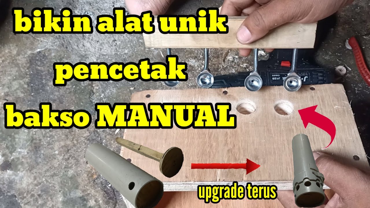 MEMBUAT ||•ALAT UNIK‼️ PENCETAK BAKSO MANUAL - YouTube