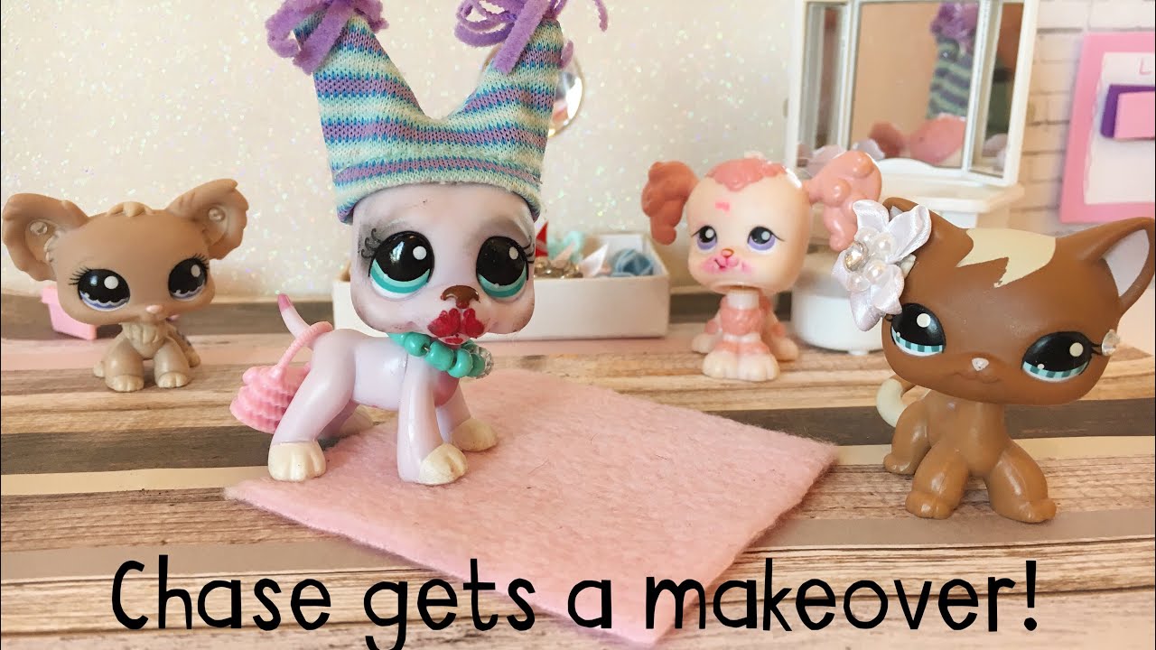 LPS: Scarlet Gives Chase a Makeover! 😂 | lps kitkat ♡ - YouTube