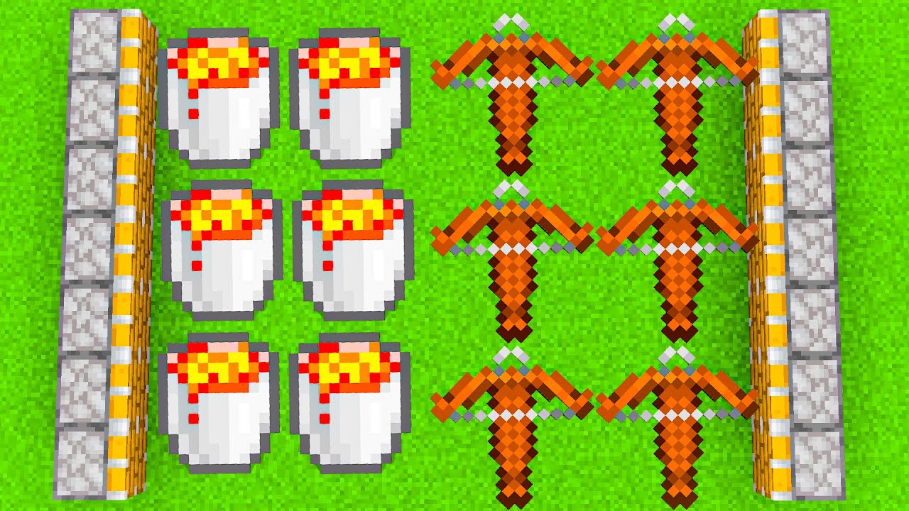 I Combined Lava with a Bow in Minecraft! - YouTube