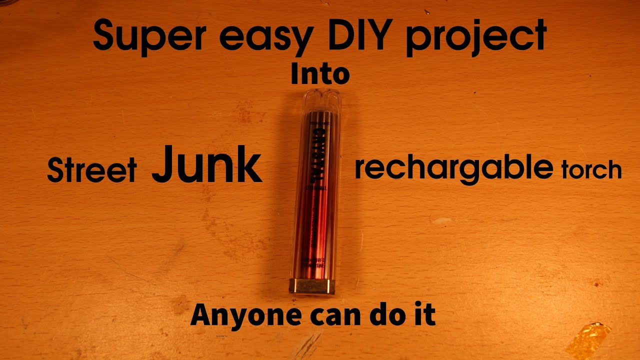 Street junk into DIY rechargeable torch | Beginners' project - YouTube
