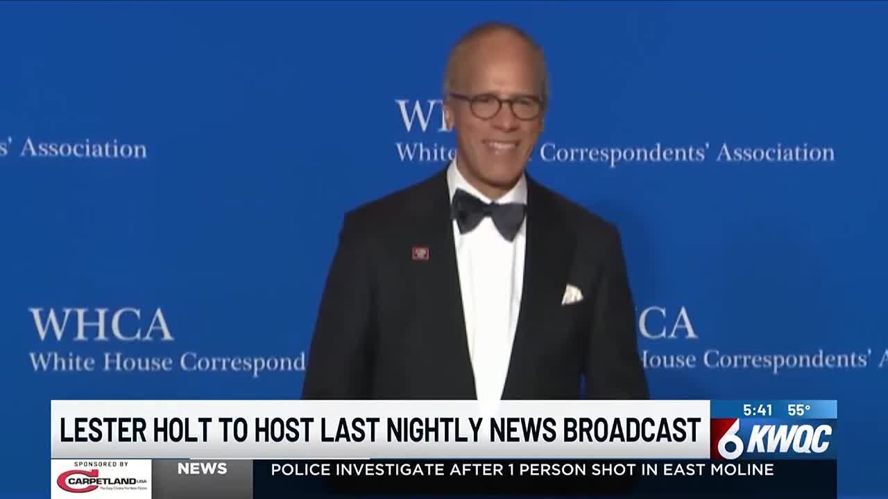 Lester Holt to host last Night News Broadcast - YouTube