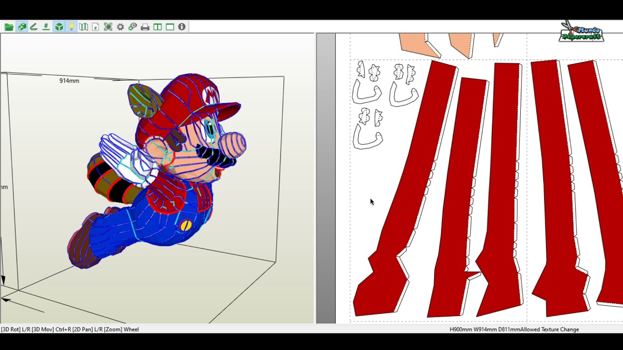 Mario Tanooki Papercraft - YouTube